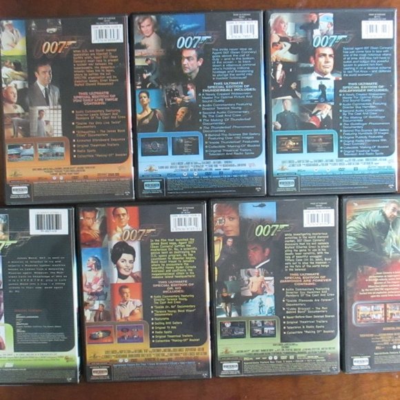 MGM | Media | Sean Connery As James Bond Complete Set Of 7 Dvd Movies | Poshmark